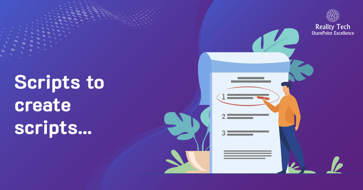 Scripts To Create Scripts...