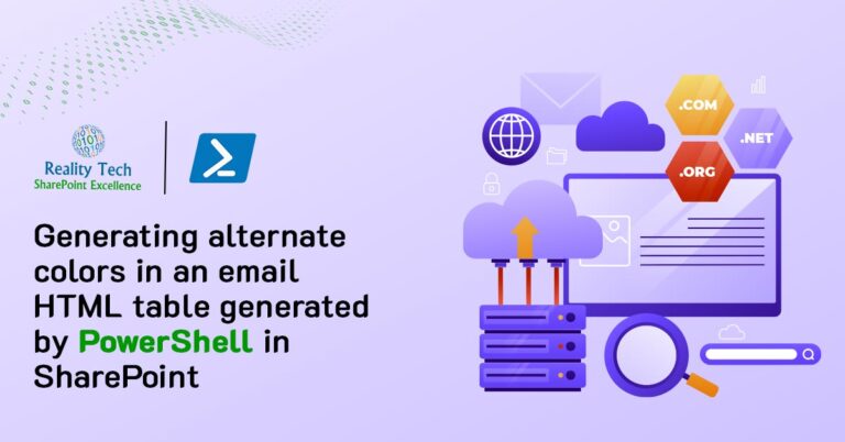 Generating Alternate Colors In An Email HTML Table Generated By ...