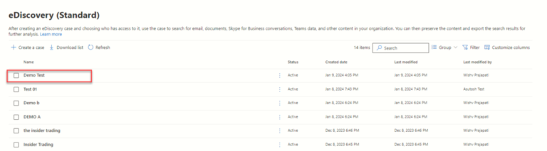 Exploring Microsoft Purview EDiscovery Solutions