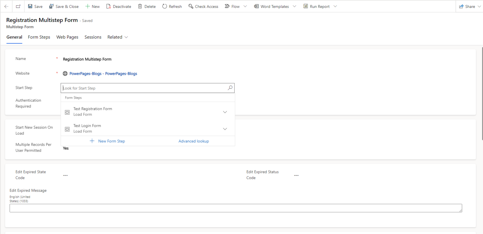 How To Add Multistep Form In Power Pages.