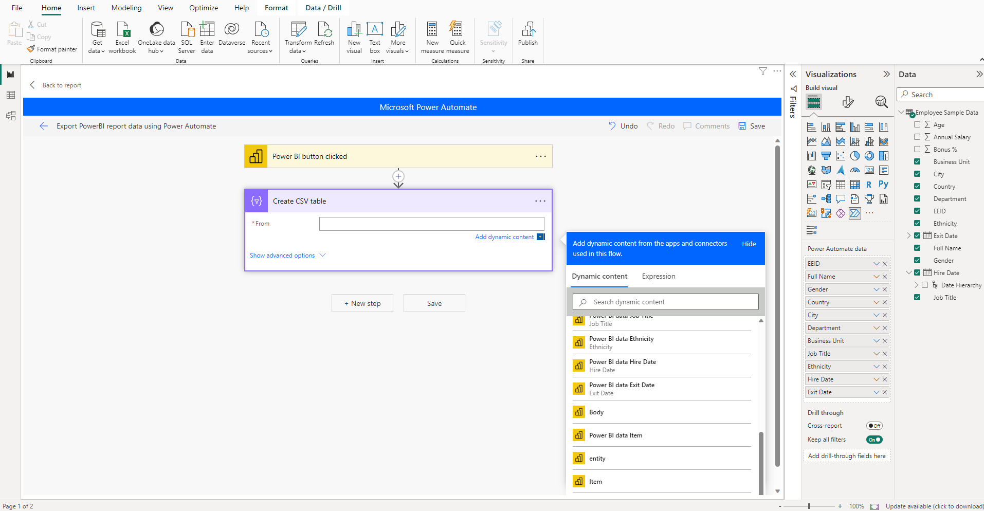 Unlocking Automation - Trigger A Cloud Flow From Any Power BI Report