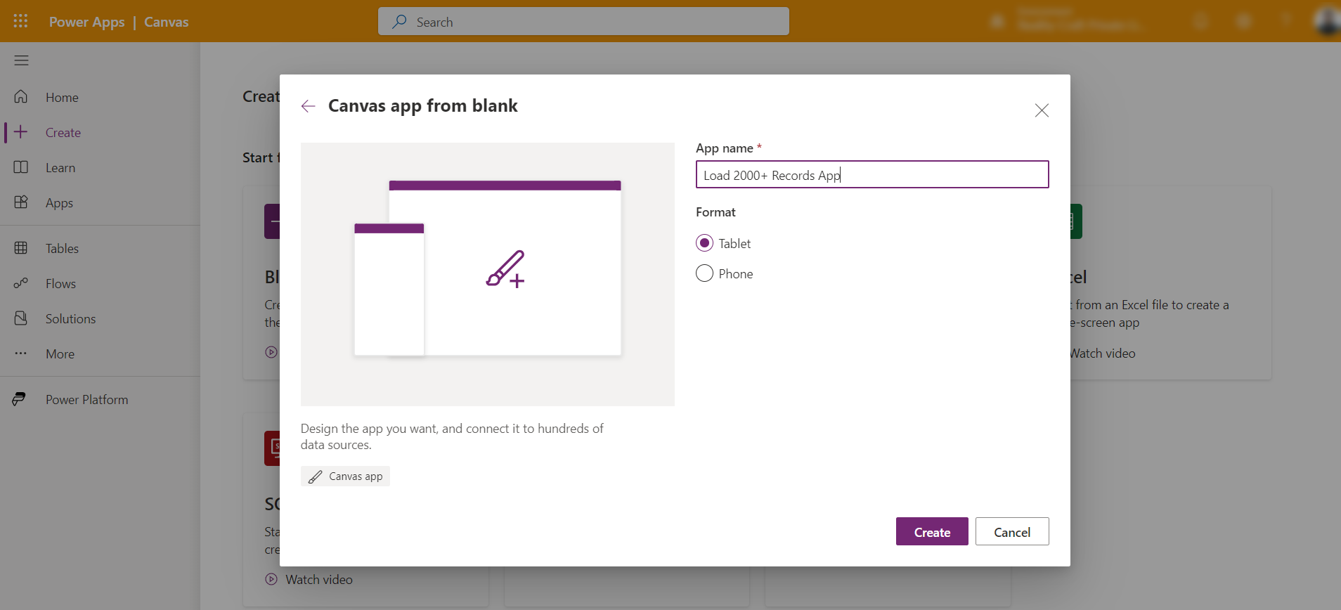 How To Load 2000 Records In Canvas Powerapps From Sharepoint List Using Collection 1141