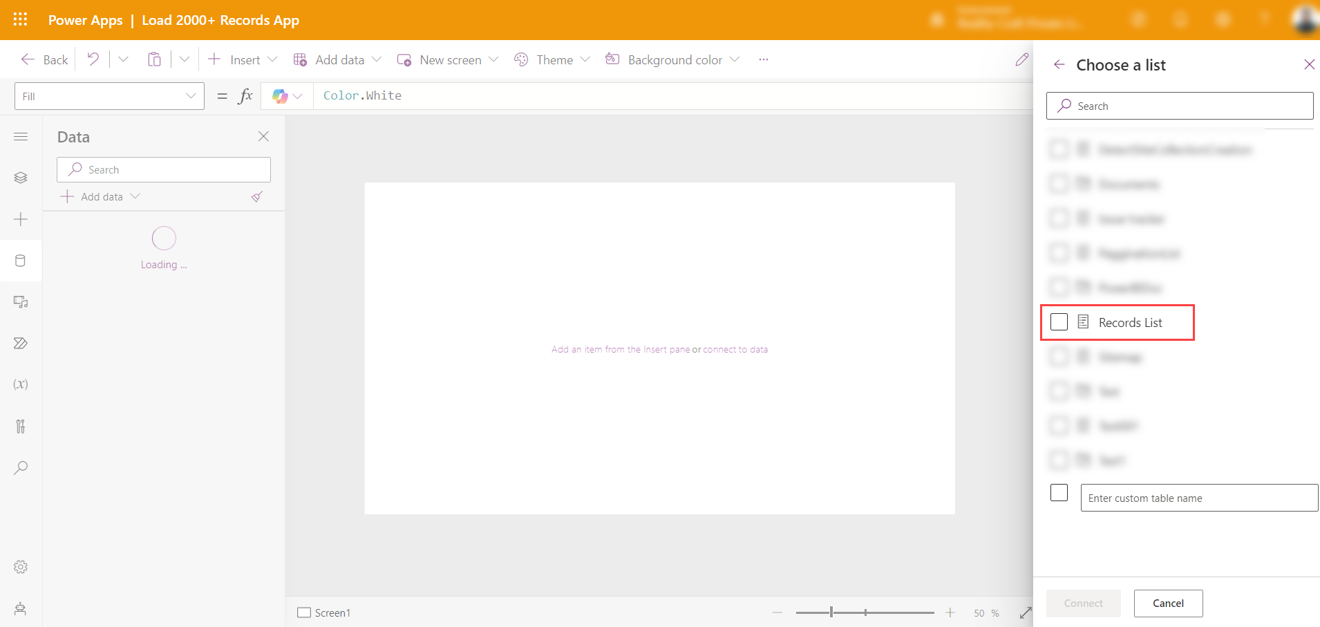 How To Load 2000 Records In Canvas Powerapps From Sharepoint List Using Collection