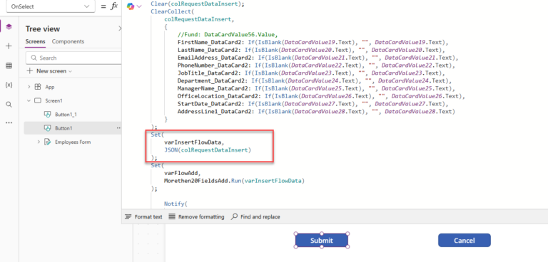 How To Pass Data From Power Apps To Power Automate Using JSON