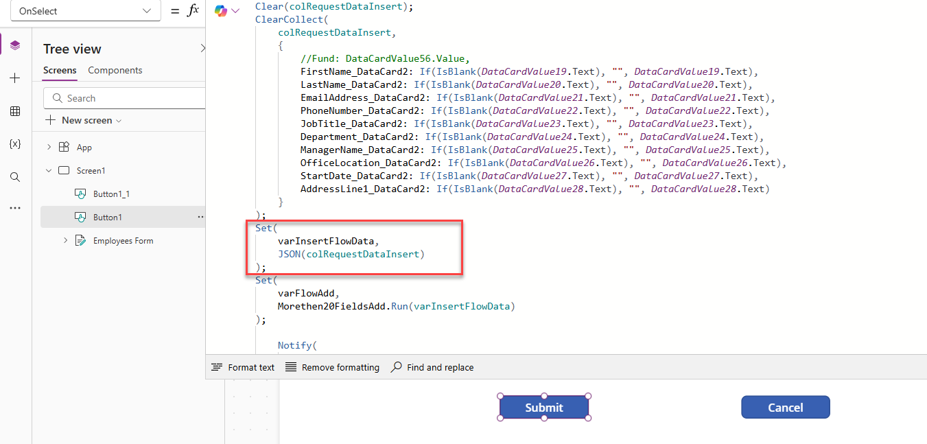 How To Pass Data From Power Apps To Power Automate Using Json