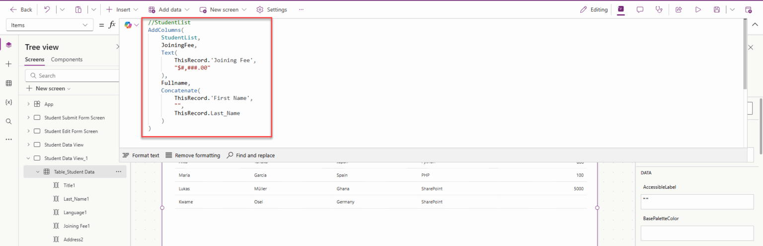 How To Add A Custom Column To A Table Control In Power Apps