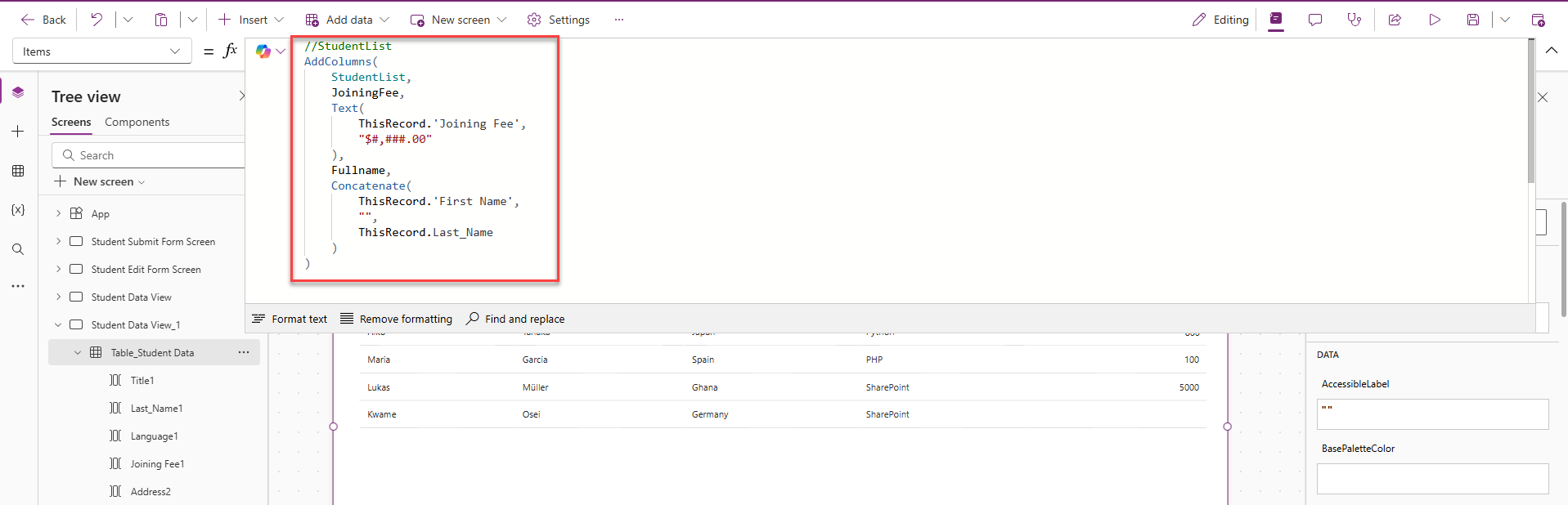 How To Add A Custom Column To A Table Control In Power Apps